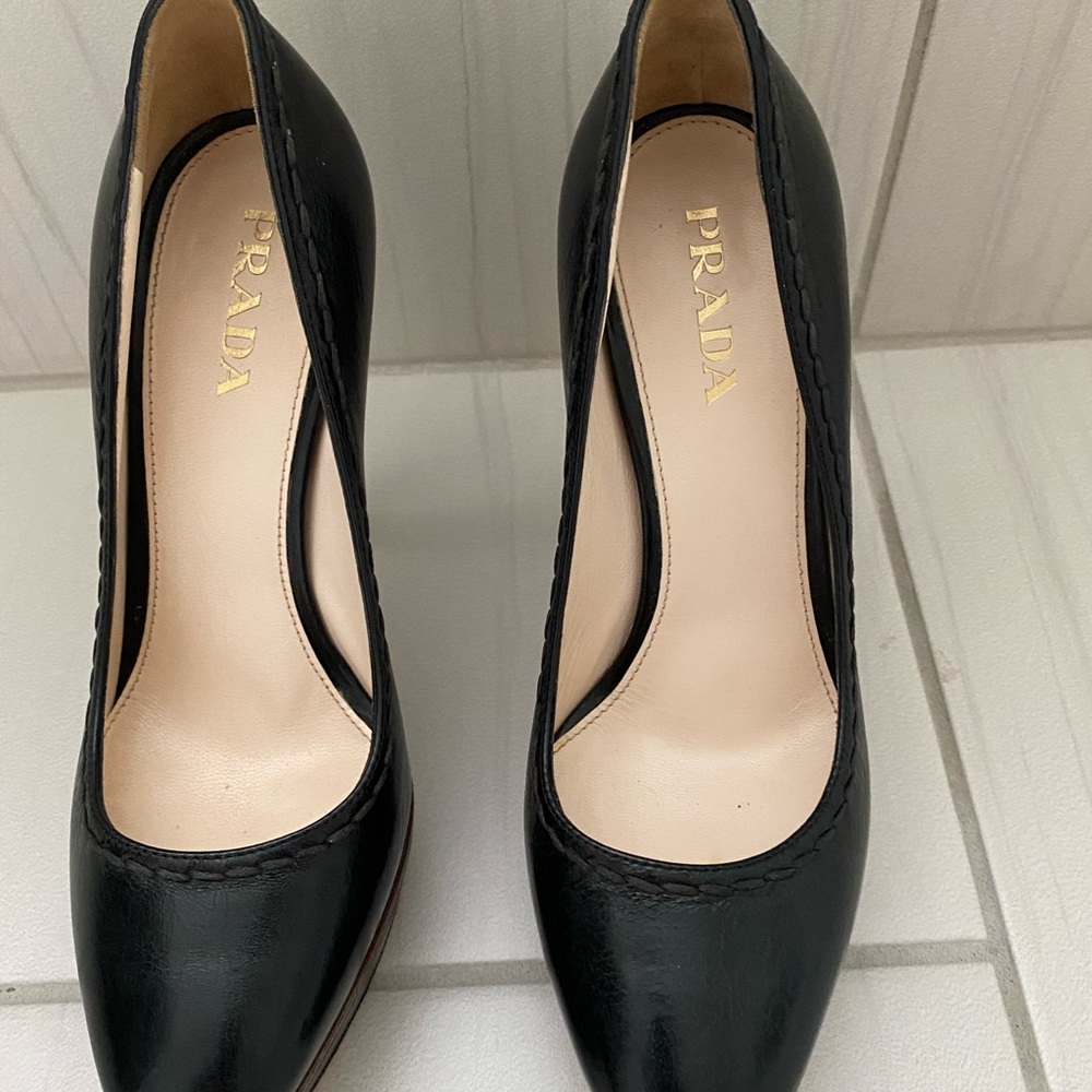Authentic Prada Platform Pumps - Gem